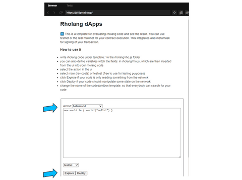 Rholang is available on Codesandbox.io 💥 - Rholang